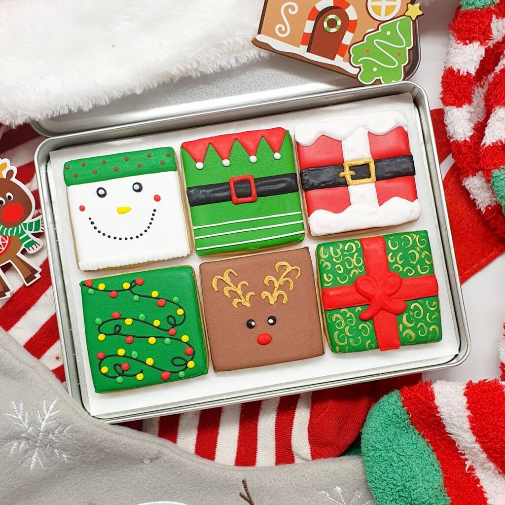 Festive Christmas Biscuits By The Bakeonomist | notonthehighstreet.com