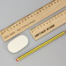 Personalised Solid Oak Wooden Ruler By Hot Dot Laser ...