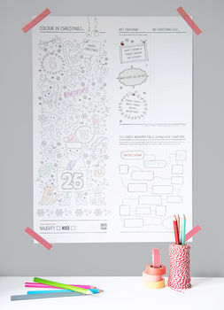 Christmas Activity Poster By Illustries | notonthehighstreet.com