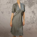 Jet Black Fan Detail Party Dress By Nancy Mac | notonthehighstreet.com