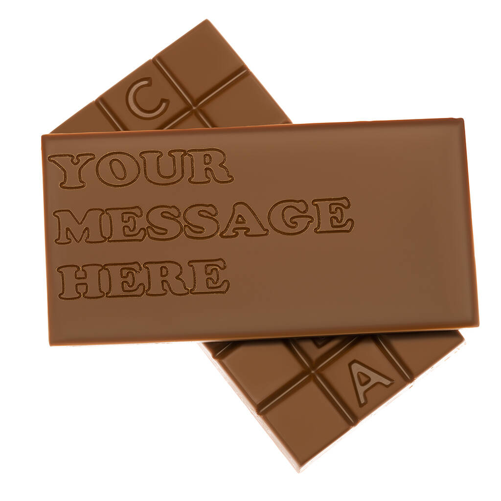Personalised Belgian Milk Chocolate Bar By Cocoba Notonthehighstreet