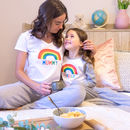 Personalised Rainbow Mummy And Me Pyjamas By Sparks And Daughters ...