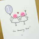Personalised 'button Anniversary' Handmade Card By Hannah Shelbourne ...