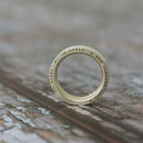 Secret Coordinates Personalised Silver Band Ring By Scarlett Off The ...