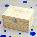 personalised christening wishes keepsake box by mirrorin ...