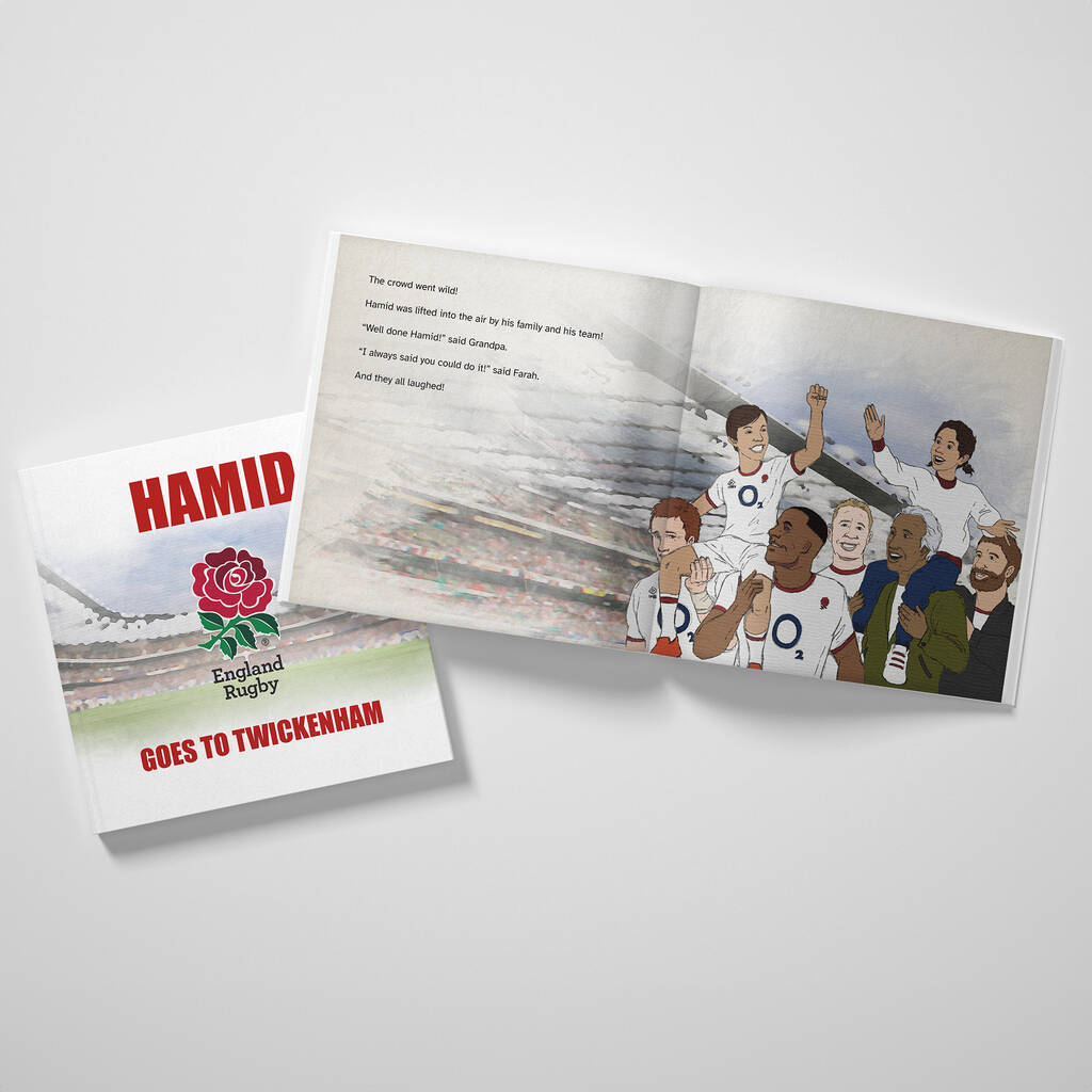 Personalised England Rugby Children's Book By You Are The Star