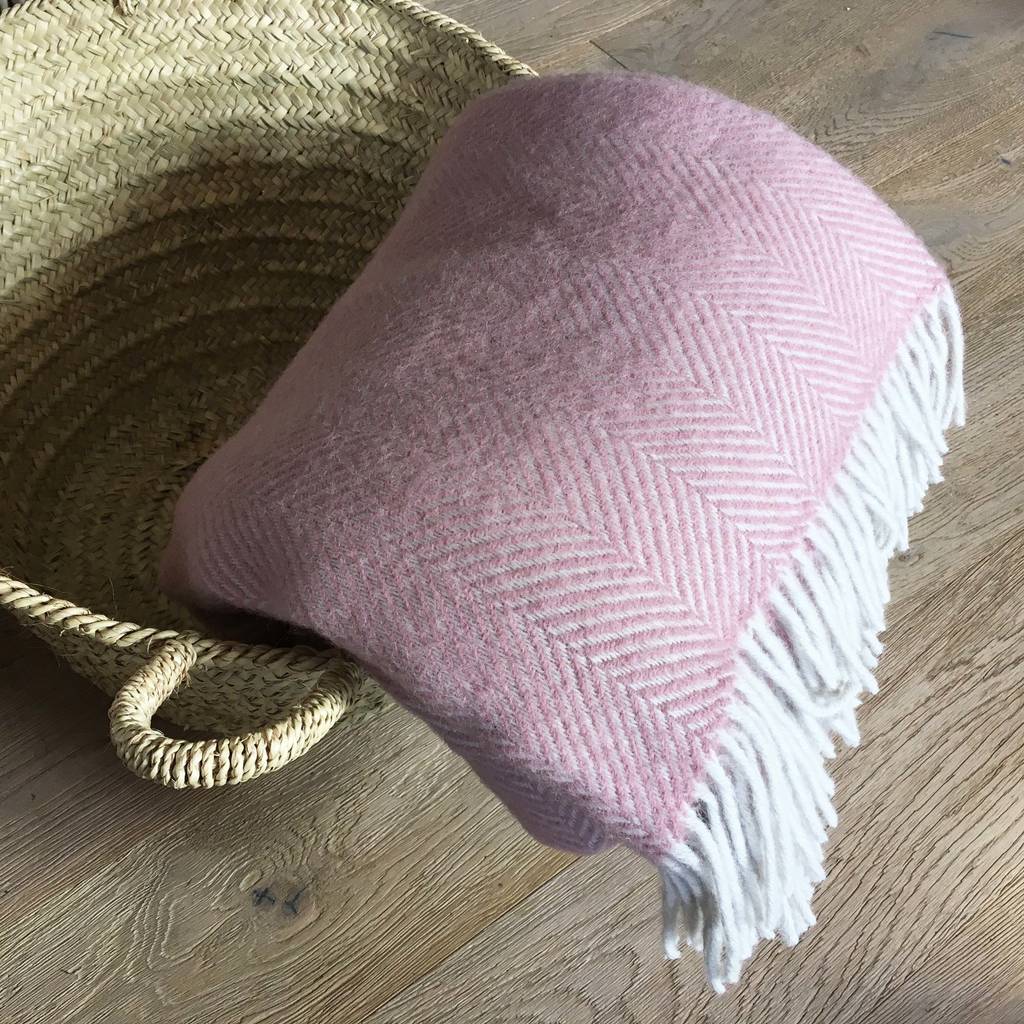 Wool Throw Assorted Colours By Idyll Home | notonthehighstreet.com