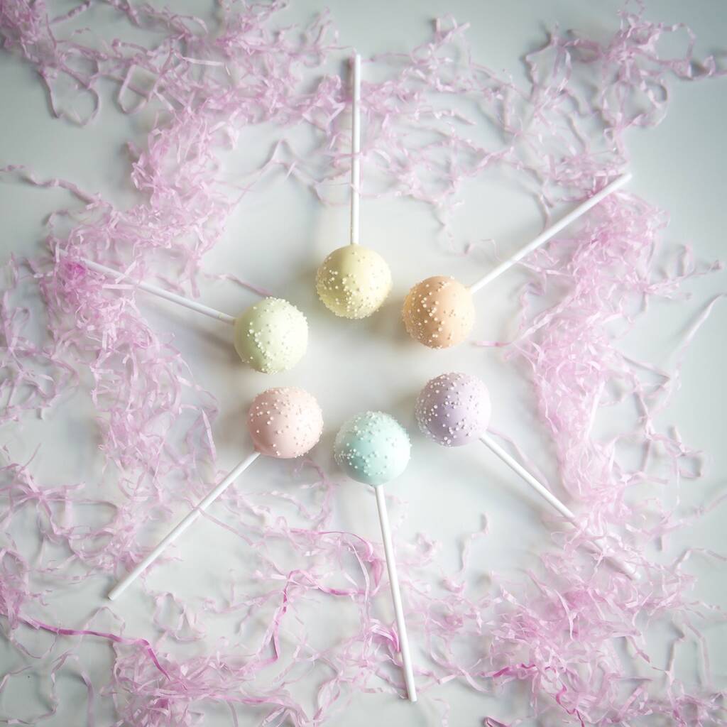 Six Rainbow Sprinkle Cake Pops By Popalicious Cake Pops ...