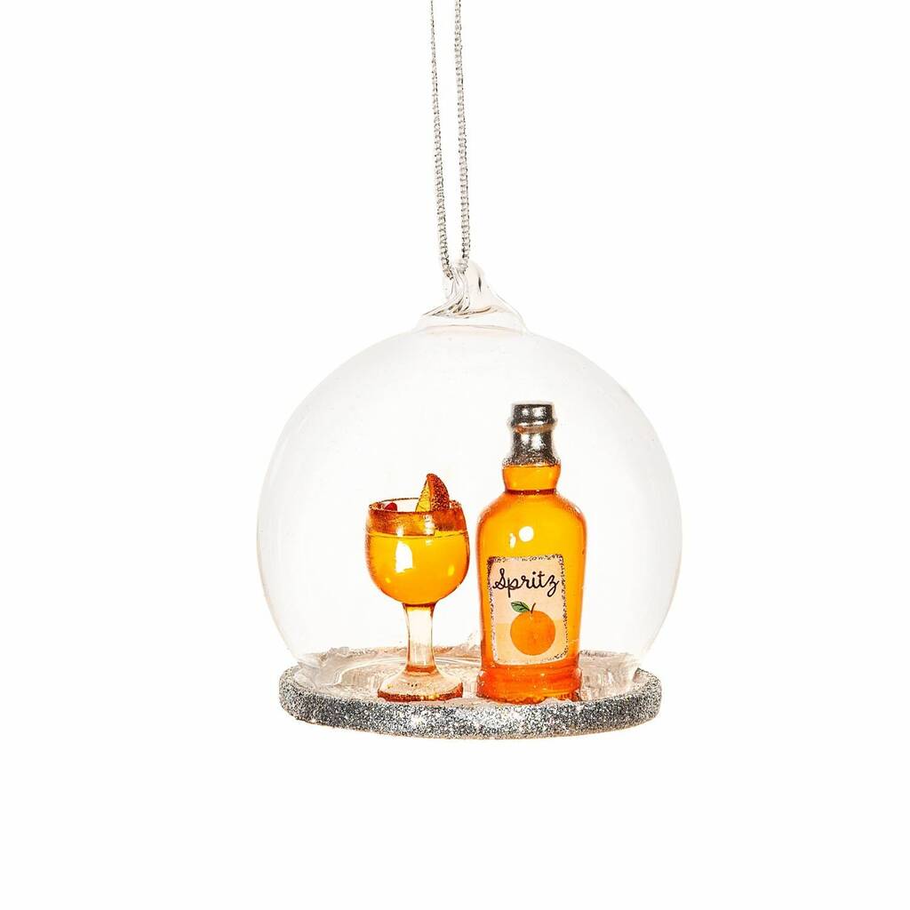 Aperol Spritz Dome Bauble By Collective Home Store