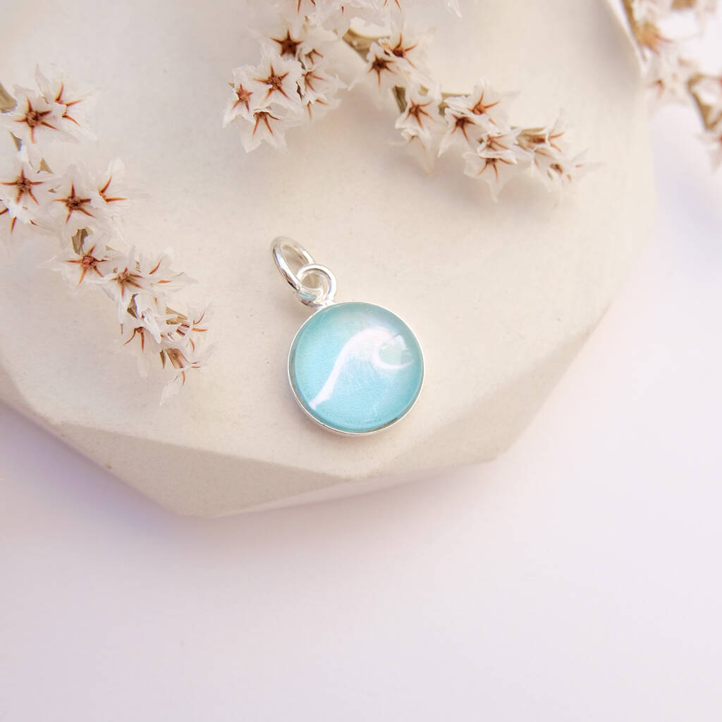 Sterling Silver Wave Charm By Cassiopi | notonthehighstreet.com