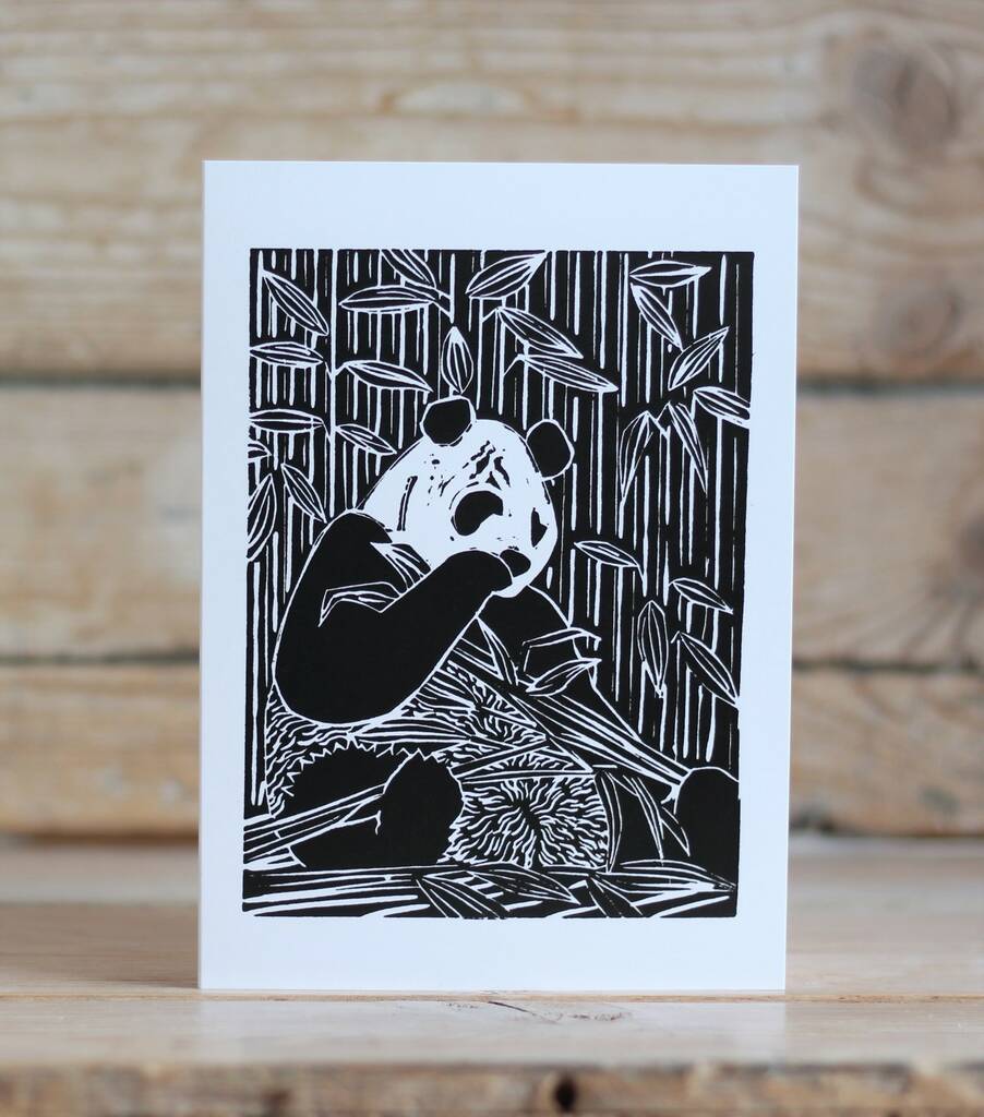a pack of six lino cut cards by bird | notonthehighstreet.com
