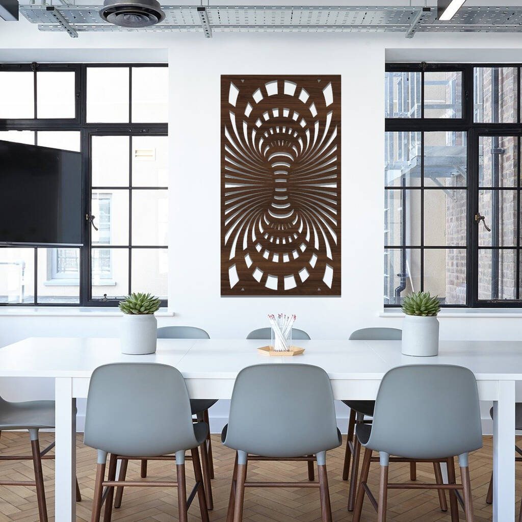 086 Stained Wood Optical Illusion 3D Wall Art Decor By Duke Craft ...