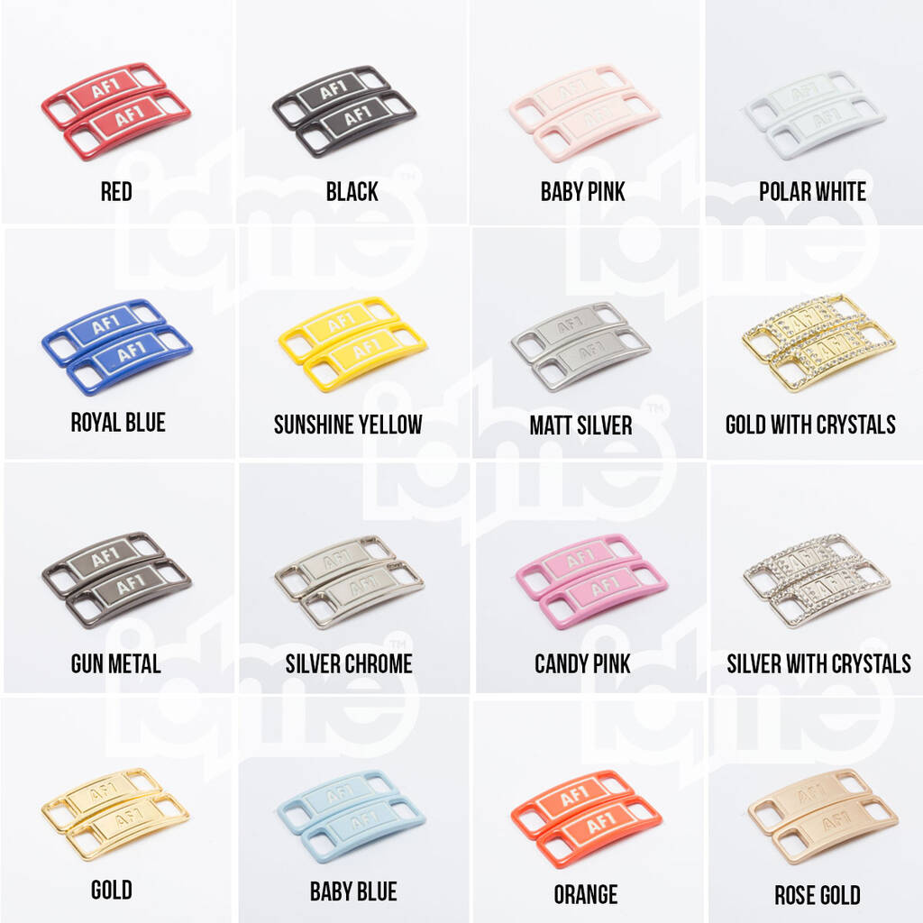 Set Of Five Af1 Metal Shoe Tags For Trainers Sneakerhead Gift By Yeah Boo