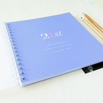 Personalised 21st Birthday Memory Book Or Album By Designed ...