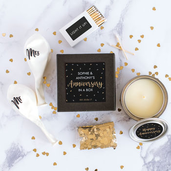 Personalised 'anniversary' Mini Celebration Box By The Little Picture ...