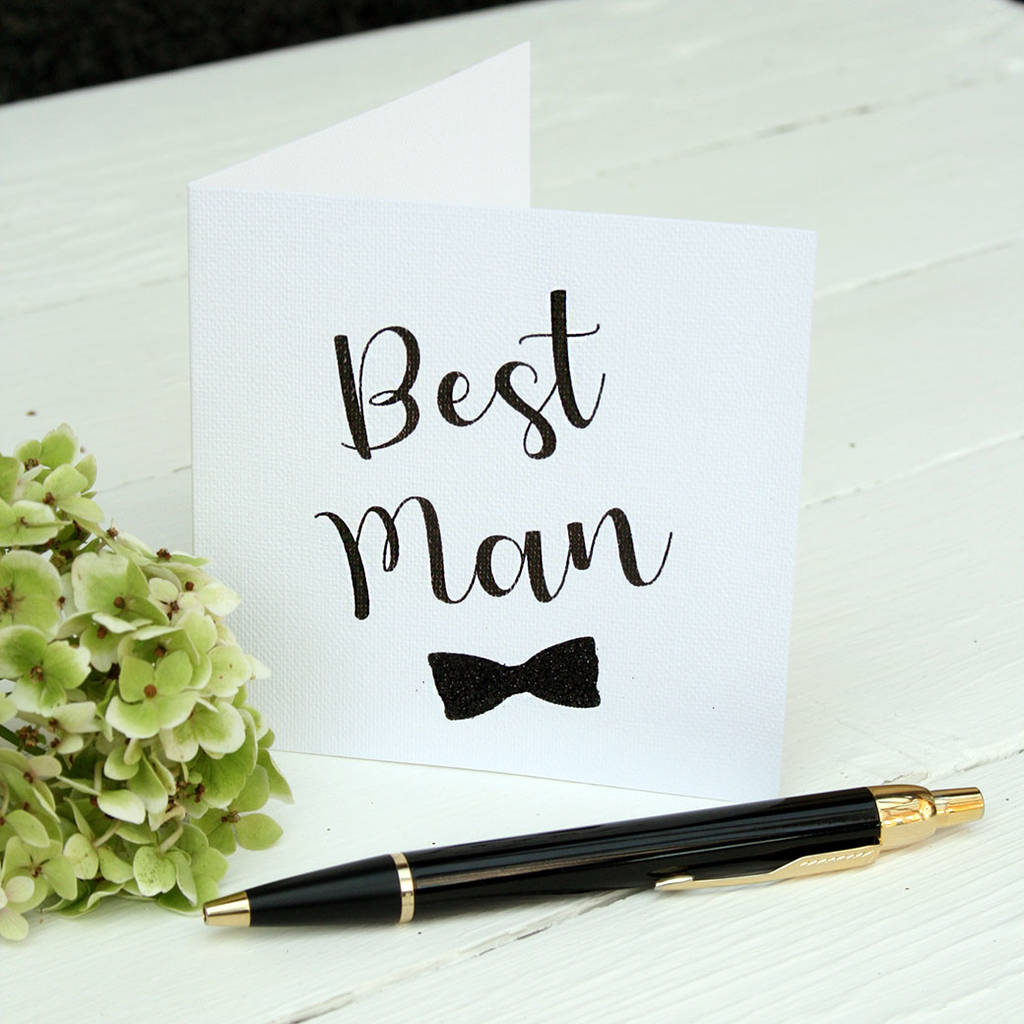 Best Man Wedding Card By Juliet Reeves Designs | notonthehighstreet.com
