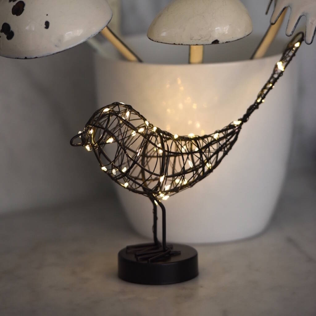 Sparkle And Shine Robin Led Decoration Black By Distinctly Living ...