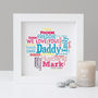 Personalised Dad Daddy Word Art Gift By Hope and Love ...