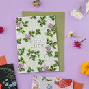 Champ De Fleur 'good Luck' Botanical Card By Catherine Lewis Design ...