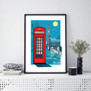 Red Telephone Box A3 Print By Rocket 68 | notonthehighstreet.com
