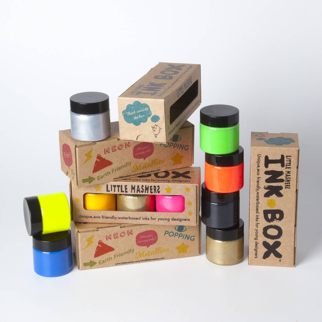 Ink Box Printing Inks For Kids By Little Mashers | notonthehighstreet.com