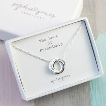 Friendship Knot Necklace By Sophie Jones Jewellery | notonthehighstreet.com