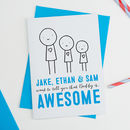 Birthday Card For Daddy From The Kids By A Is For Alphabet ...