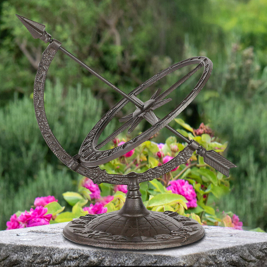 Antique Armillary Garden Sundial By Dibor | notonthehighstreet.com
