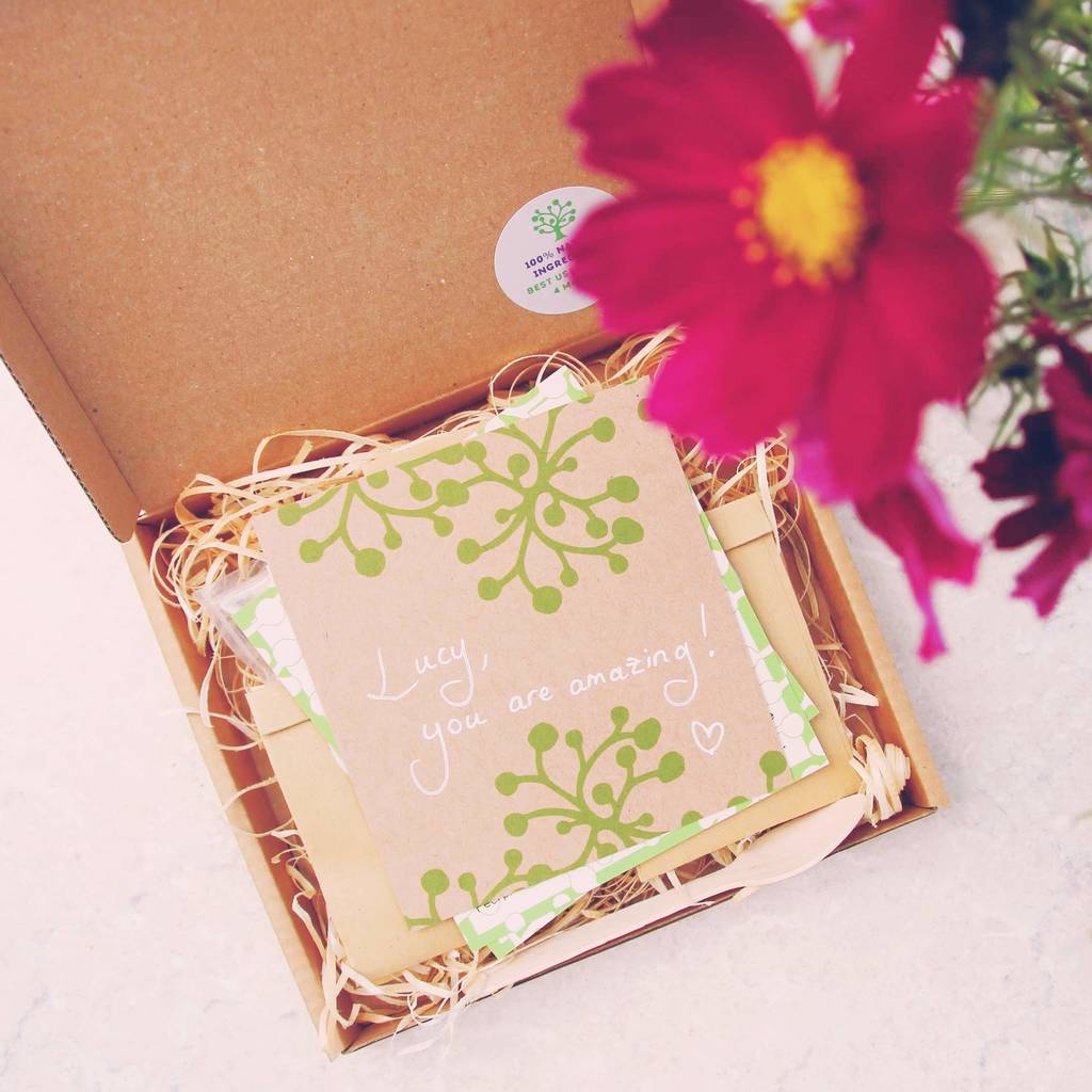 personalised thank you face mask kit gift by fruits of the nut tree ...