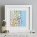 Personalised Square Map Print Gift By Bombus | notonthehighstreet.com