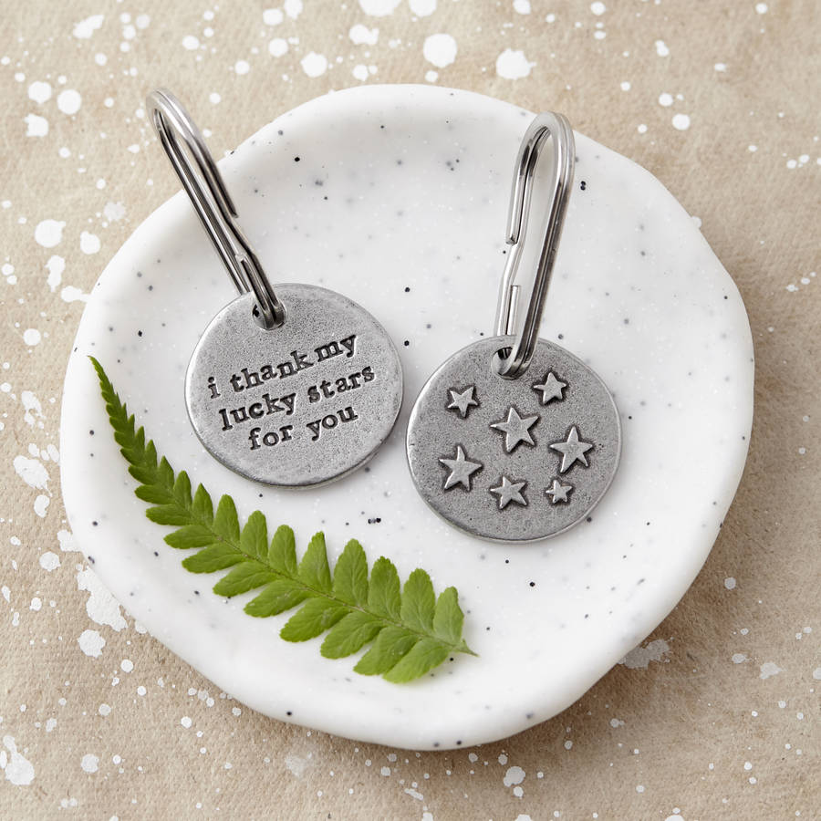 'lucky Stars' Keyring By Kutuu | notonthehighstreet.com