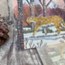 Embroider Me Snow Leopard Greeting Card By Plant A Bloomer ...