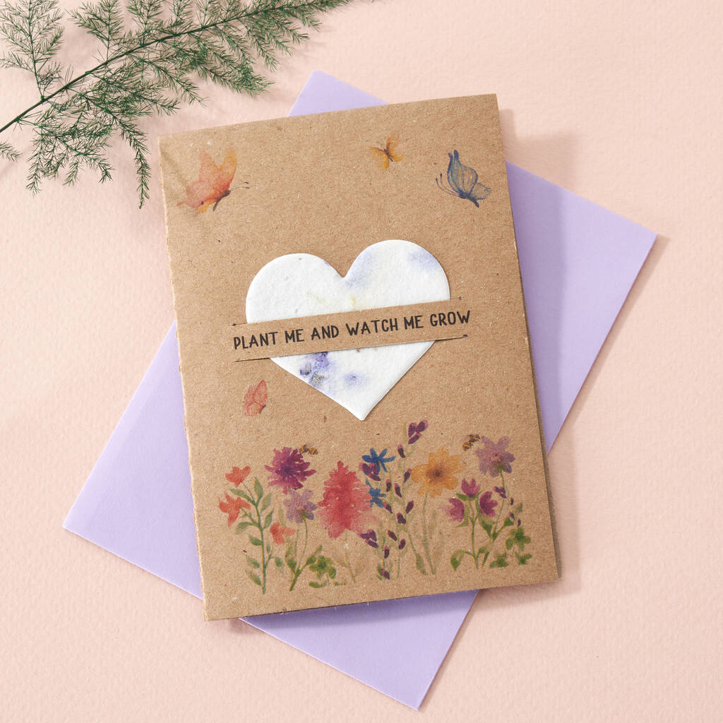 Wildflower Plantable Seed Card By by Molly&Izzie | notonthehighstreet.com