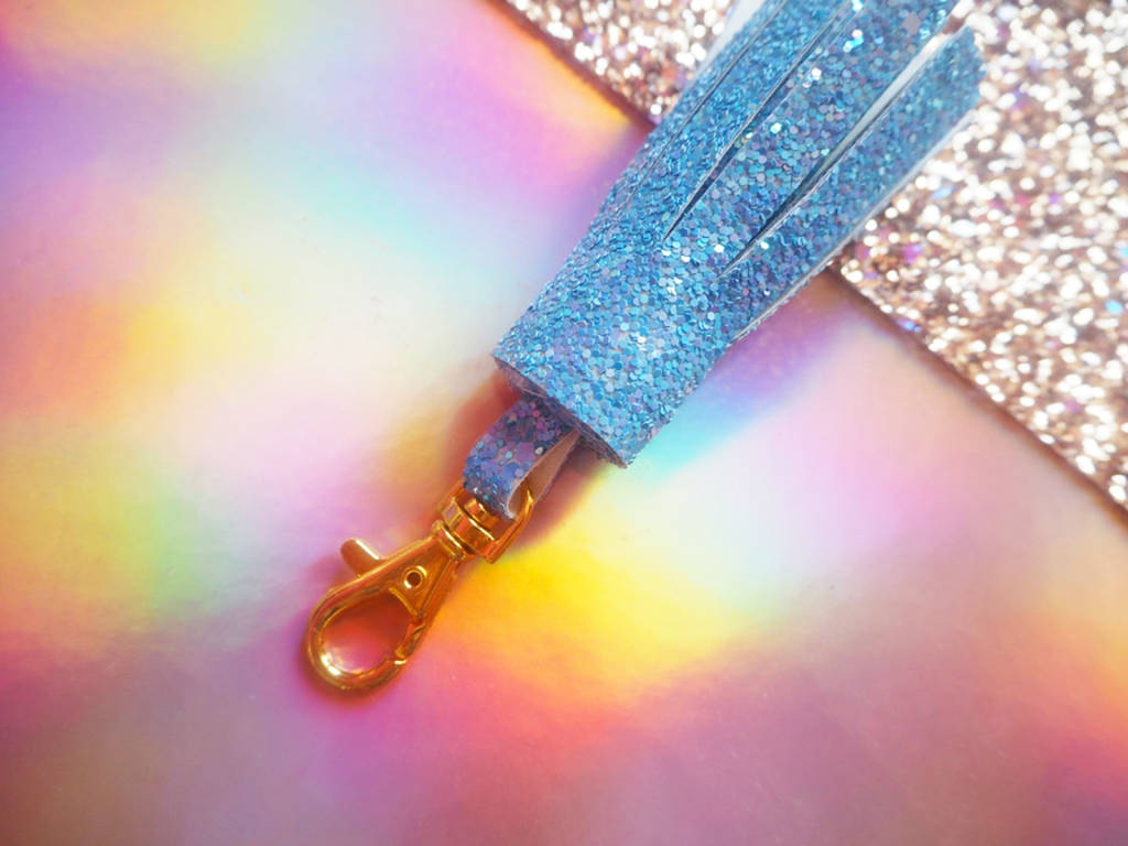 Glitter Tassel Keyring By Suki Sabur Designs | notonthehighstreet.com