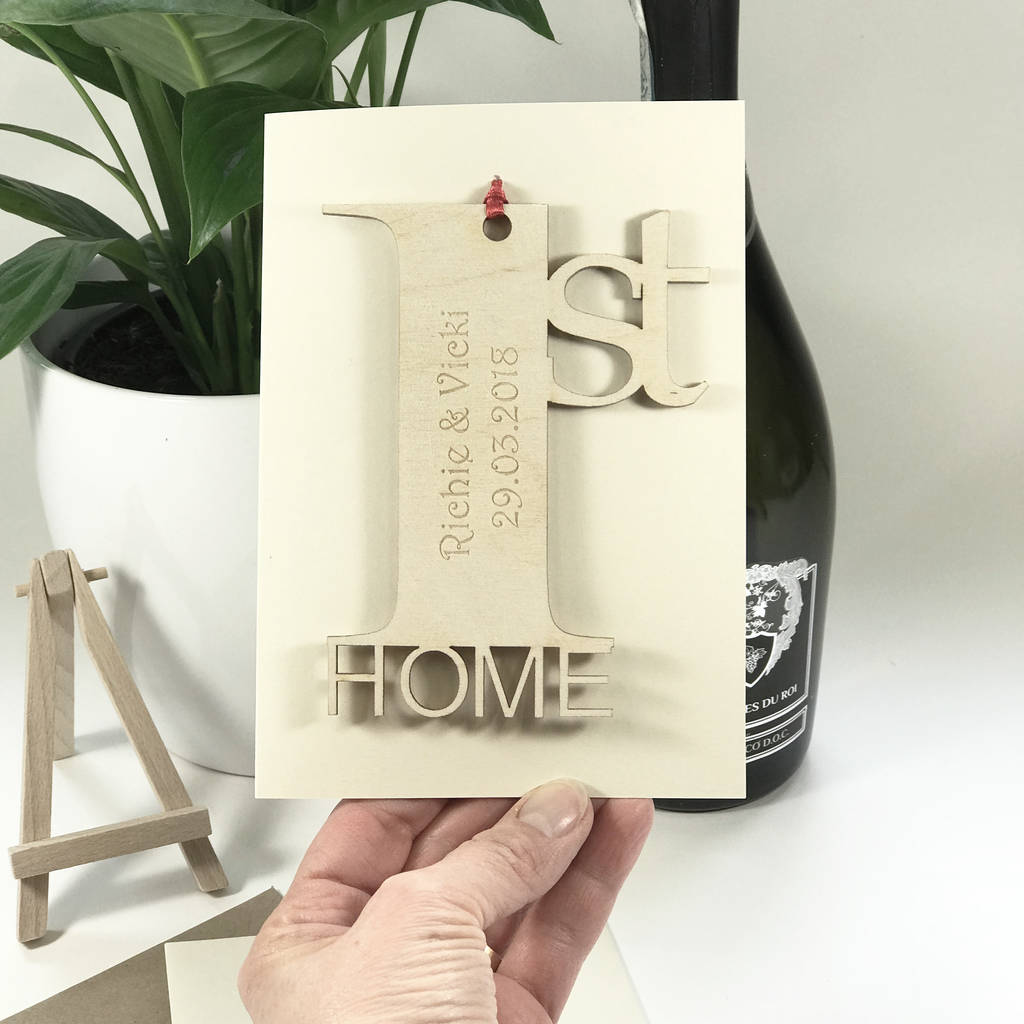personalised first home card by hickory dickory designs ...
