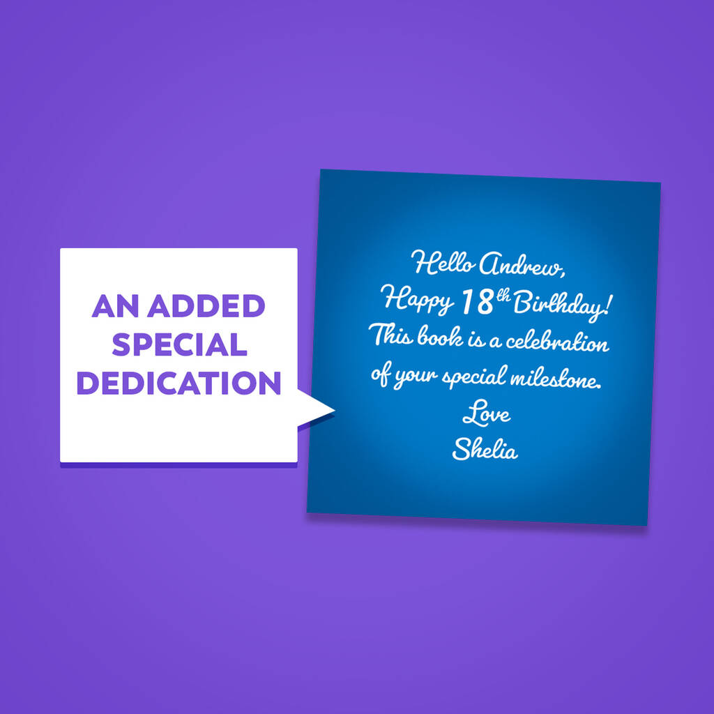 Personalised 18th Birthday Gift Book 'My Birthday Book' By Be In The ...