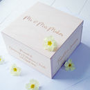 personalised message wedding keepsake box by seahorse ...