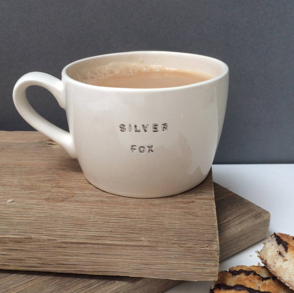 Silver Fox Metallic Cup By Gilbert And Stone Ceramics ...