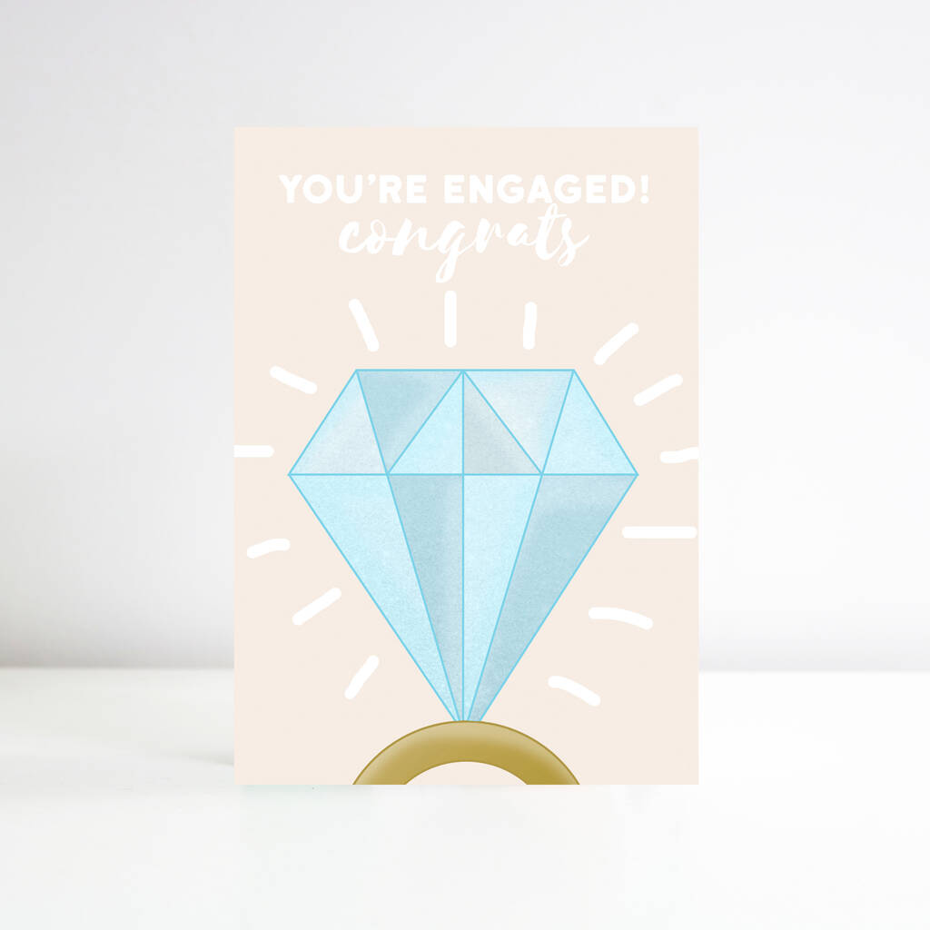 Engagement Card By Pearl Ivy | notonthehighstreet.com