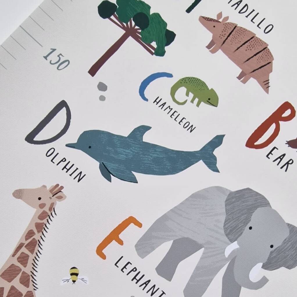 Children's Animals Of The World Height Chart By Minibeau ...