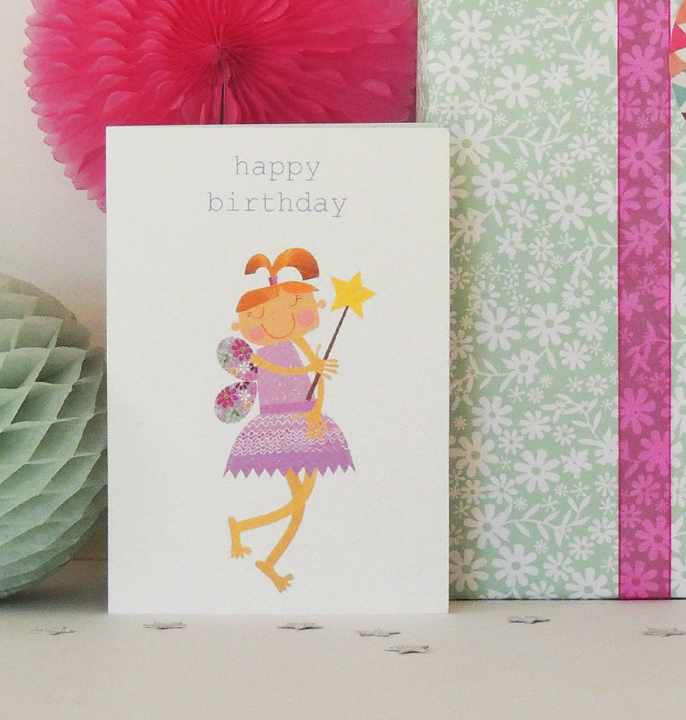 fairy birthday card by kali stileman publishing | notonthehighstreet.com