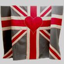 Union Jack Colour Block Appliqué Wool Throw By Jan Constantine ...
