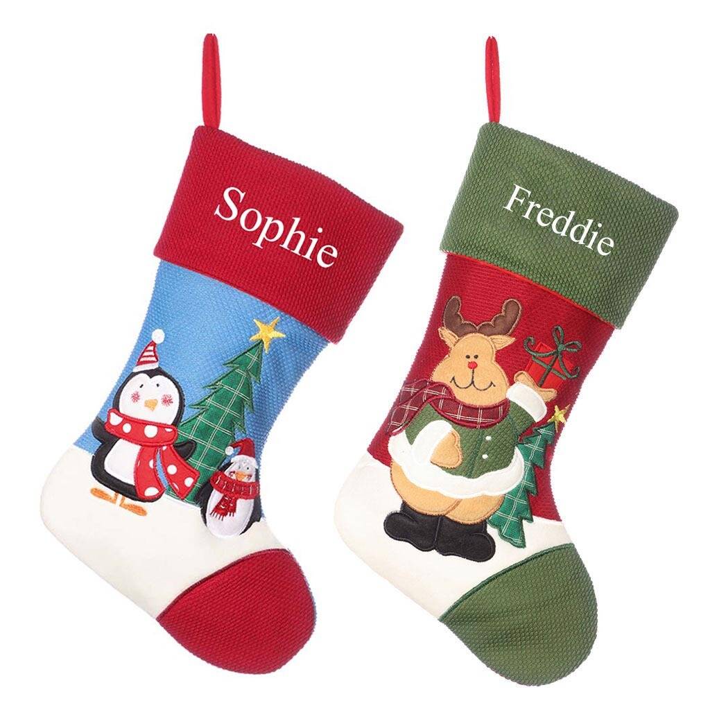 Personalised Traditional Children's Christmas Stocking By Dibor ...