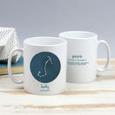 personalised constellation zodiac mug by the little picture company ...