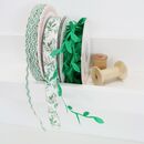 Vine Leaf, Gift Wrapping Ribbon Collection By Stitch Kits Crafts ...