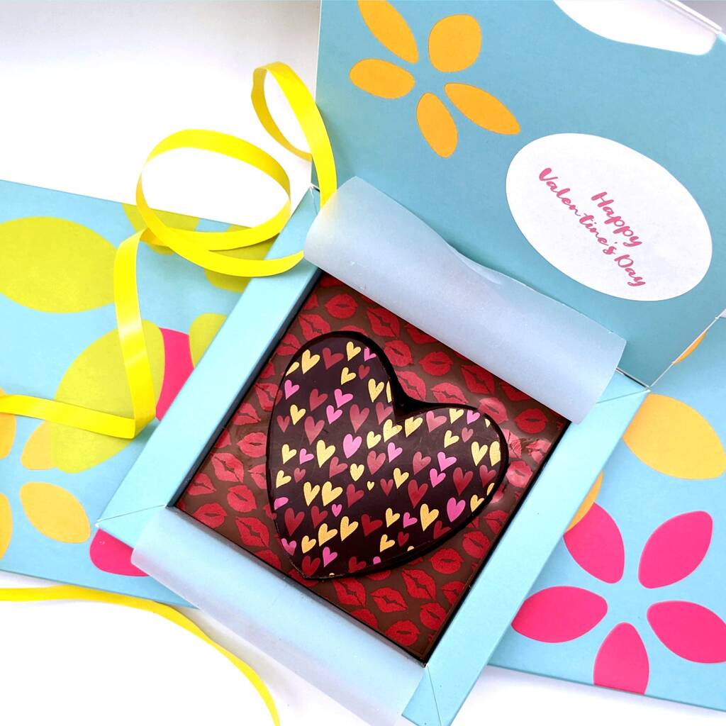 Personalised Message Milk And Dark Chocolate Heart By Cocoapod ...