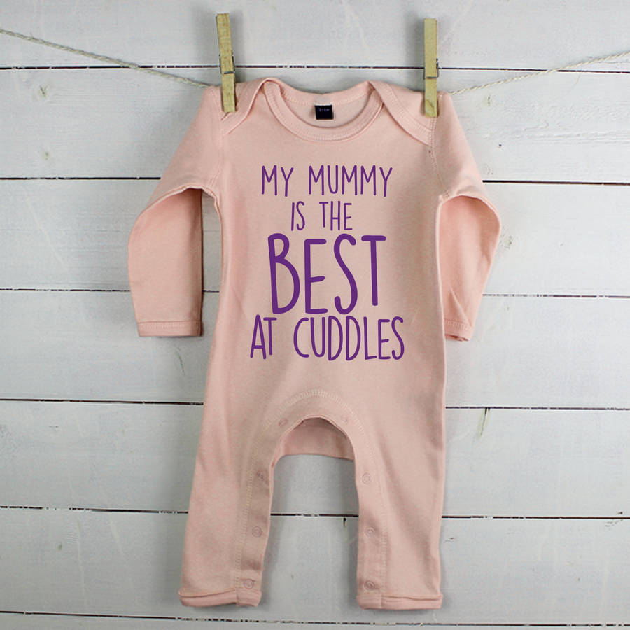 'my mummy is the best…' personalised babygrow by lovetree design ...