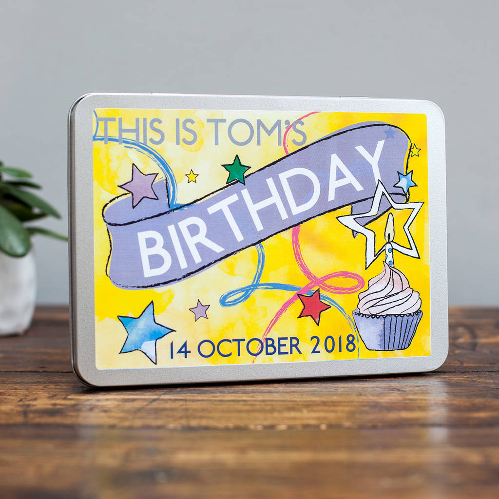 My Birthday Memory Book And Keepsake Tin For Kids By Two Little Boys ...