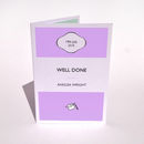 Personalised Well Done Stripe Card By Clean Design | notonthehighstreet.com