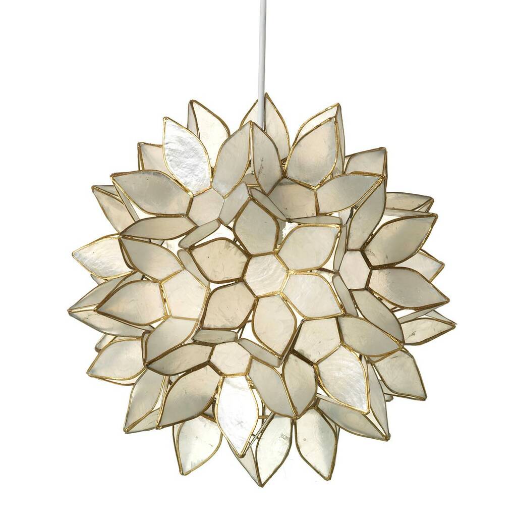 Capiz Shell Pendant Lamp By Ella James | notonthehighstreet.com